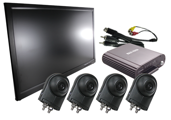 19 " - 4 COLOUR CAMERA DVR REAR VIEW KIT (HEAVY DUTY CAMERA) - RCT